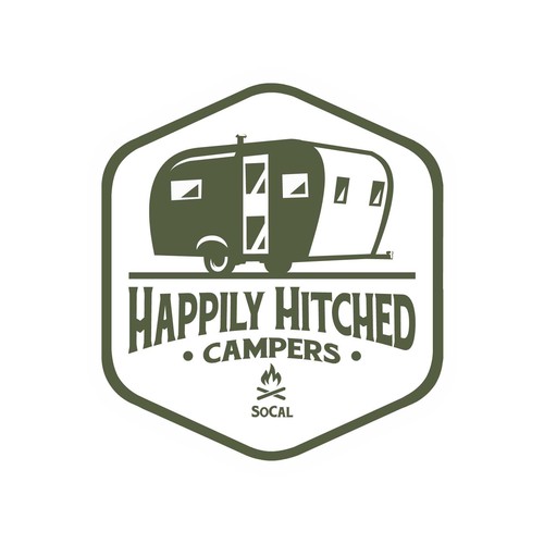 Create a vintage logo for an Airstream Trailer rental company. | Logo ...