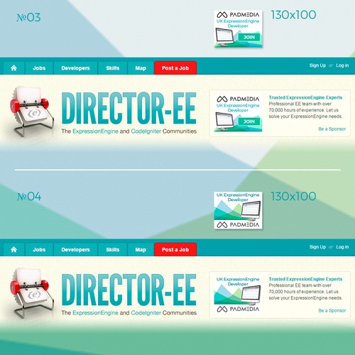 Button Ad for Web Developer | Banner ad contest