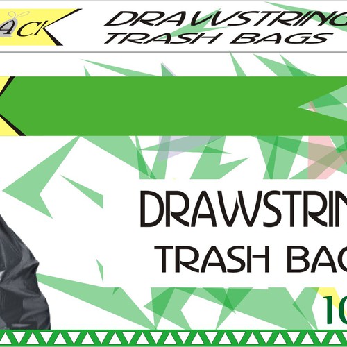 Packaging design for drawstring trash bags | Product packaging contest