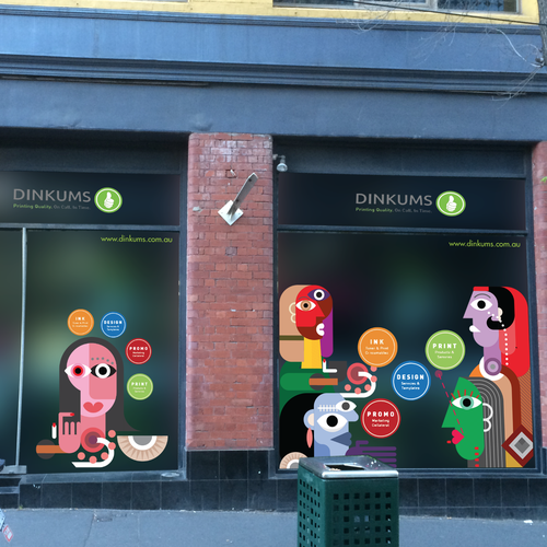 Creative shop front design for print & design business | Signage contest
