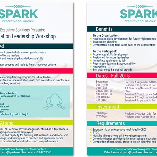 Leadership Workshop Flyer | Postcard, flyer or print contest