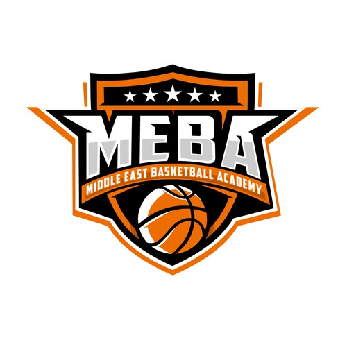 Design a powerful basketball logo for the Middle East Basketball ...