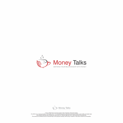 Money Talks needs a logo that helps peeps have a DTR talk about their ...