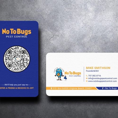 Designs | Create an eye catchy pest control business card for customers ...