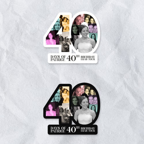 Designs | Design for 40th birthday emblem for sticker and necklace ...