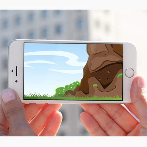 Create a fun vertical scroller background for an iPhone game - Mountain ...