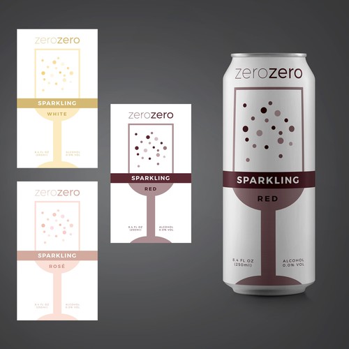 Label design for Zero Alcohol Sophisticated Soft Drink Product ...