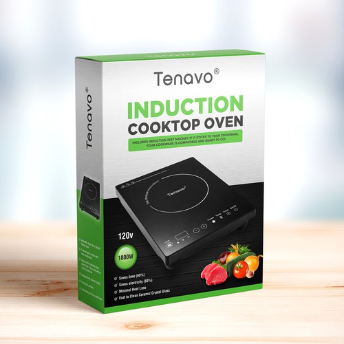 Designs | Design a modern package for an induction cooktop (oven ...