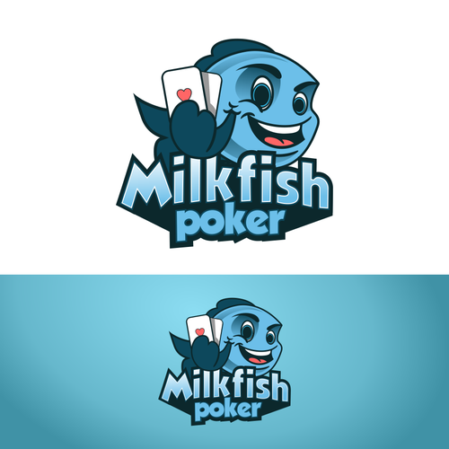 Fresh new logo for MilkFish Poker | Logo design contest