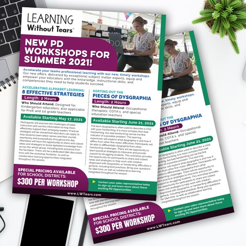 Designs | LWT Two Hour Workshop Flyer for Sales | Postcard, flyer or ...