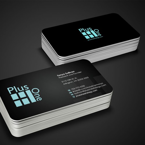 Designs | GUARANTEED - New Business Card and Letterhead for Plus One ...