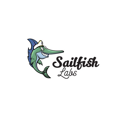 Mascot Caricature Logo for Sailfish Labs | Logo design contest