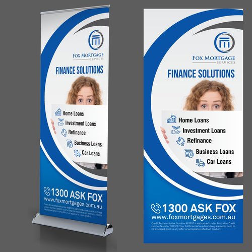 design a stand-out pull up banner for finance broker (PULL UP BANNER ...