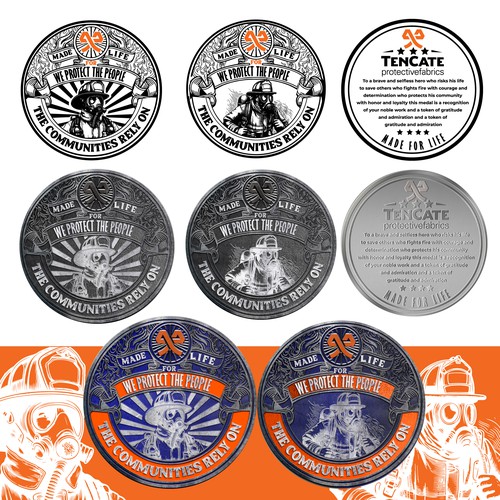 Designs | Design Kick Ass Challenge Coin for Firefighters | Other ...