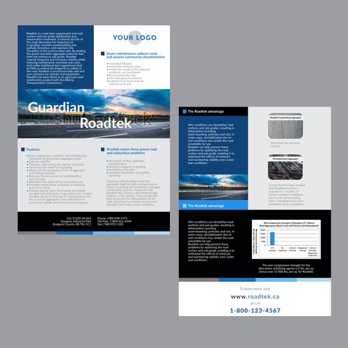 Technical Product Brochure Design (8x11, double sided) | Brochure contest