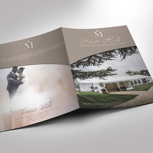 DESIGN OF WEDDING VENUE BROCHURE FOR WWW.MOORHALLVENUE.CO.UK | Brochure ...