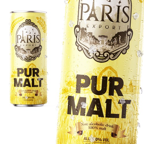 Designs | PUR MALT 33CL CAN DRINK | Product label contest