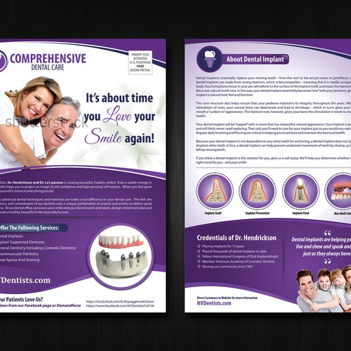 Captivate Our Audience with Your Creative Dental Implant Flyer ...