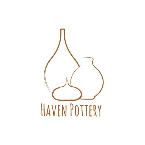 Haven Pottery Logo - minimal aesthetic with handcrafted appeal | Logo ...