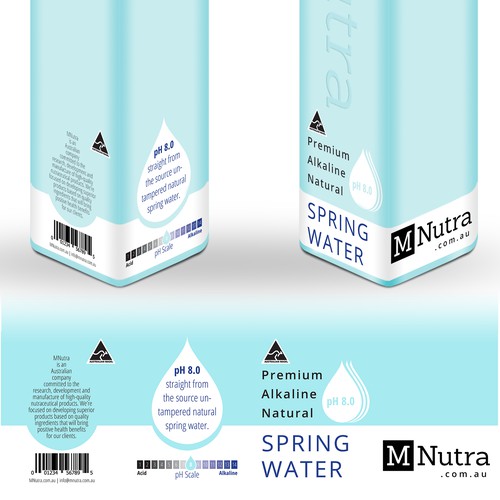 ALKALINE Bottle Water Design | Product label contest