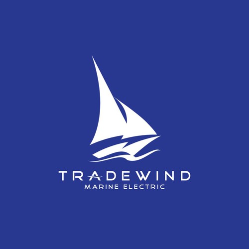 Design a logo depicting wind/waves for TradeWind Marine Electric ...