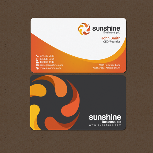 Sunshine | Business card contest