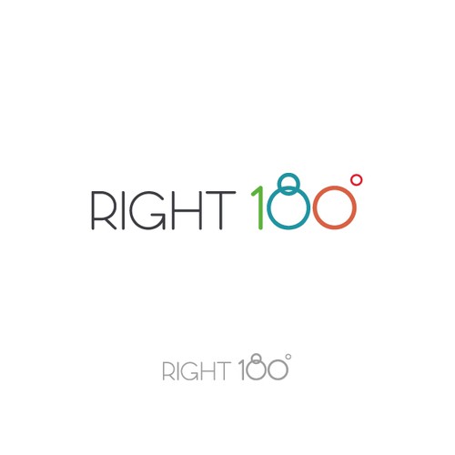 Create the next logo for Right 180 (with active degree symbol) | Logo ...