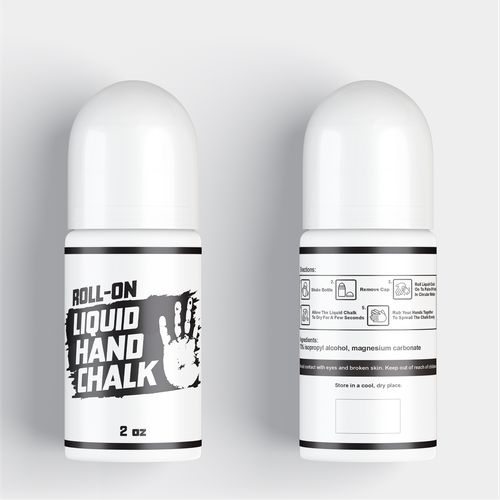 Designs | Product label for liquid hand chalk | Product label contest
