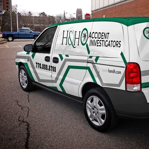 Design a Mini Van wrap for our company Herrman & Herrman Investigators ...