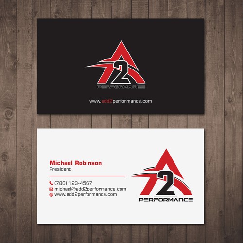 Professional Athlete Performance business card | Business card contest