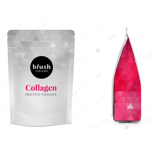 Creative bag design for collagen protein powder | Product packaging contest
