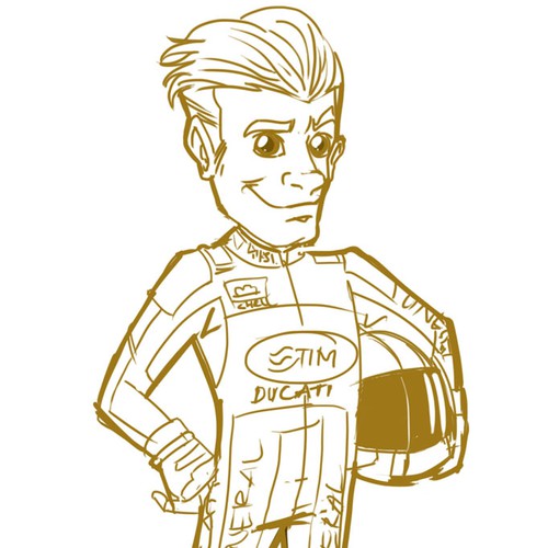 Motorcycle Rider Character (Company Mascot) | Illustration or graphics ...