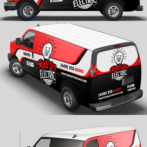 Designs | Electrical Company Van Wrap | Guaranteed | Car, truck or van ...