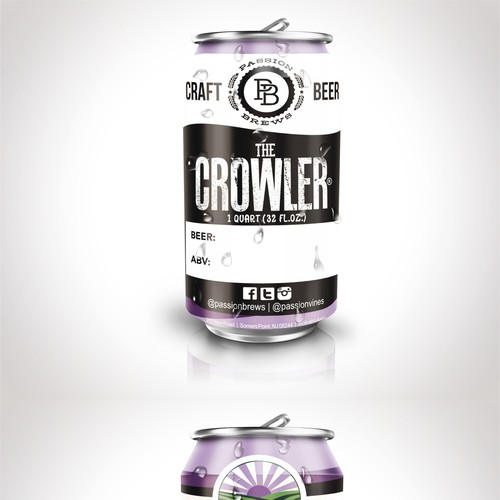 Create a Crowler Label for Passion Vines Wine & Spirit Co. | Other ...