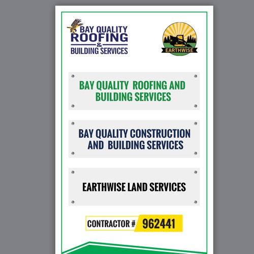 Designs | Job Site Sign for 3 fantastic companies | Signage contest
