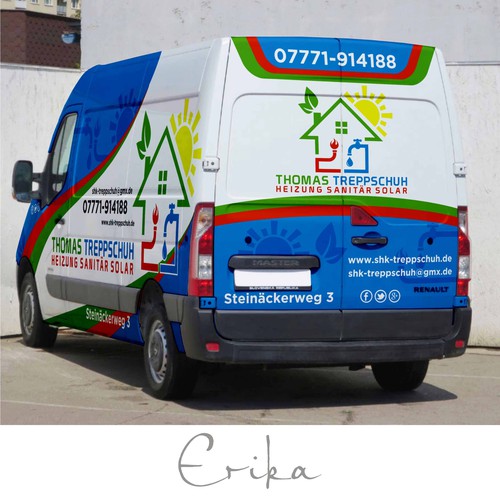 Packende Autowerbung, mit Logo. | Car, truck or van wrap contest