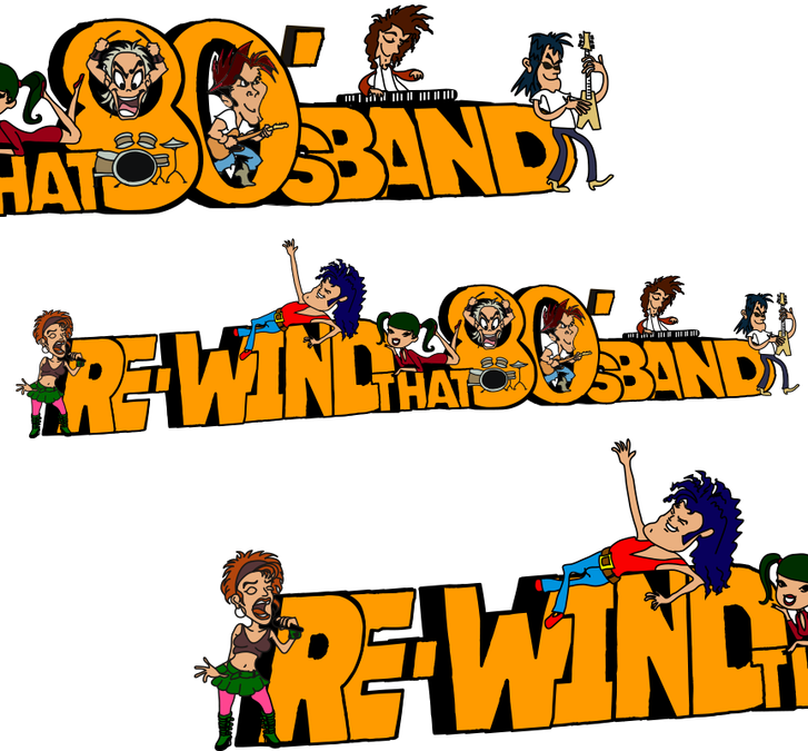 Create a humorous, cartoonish logo for an 80s band! | Logo design contest
