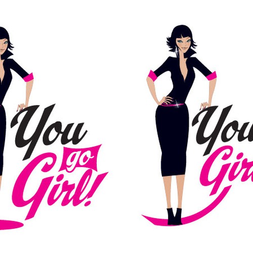 "You Go Girl" Logo Design | Logo design contest