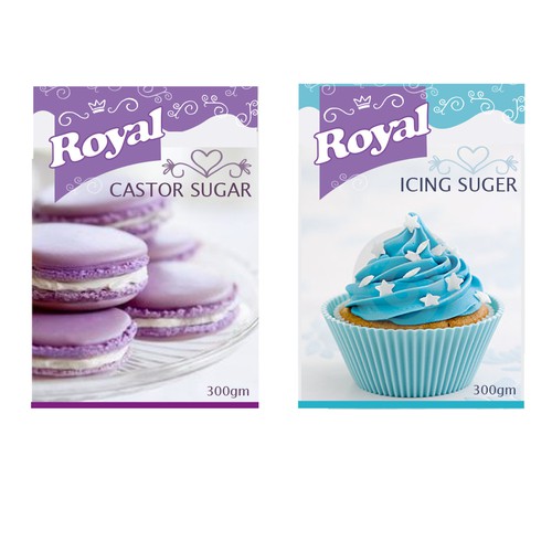 ROYAL ICING / CASTOR SUGAR | Product label contest