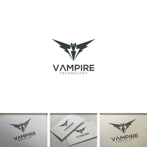 Create a clever, modern logo for Vampire Technology power share cable ...