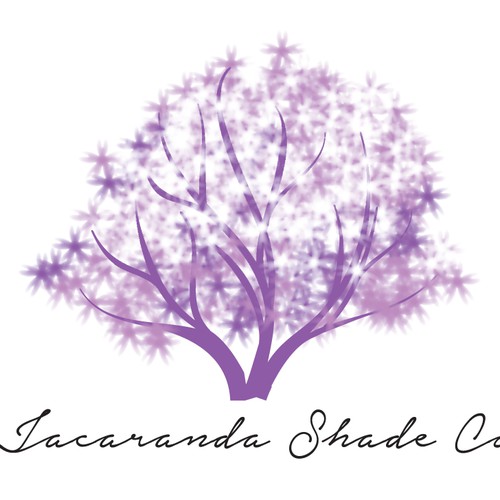 Create a capturing Jacaranda Tree Logo for Jacaranda shade Co ...