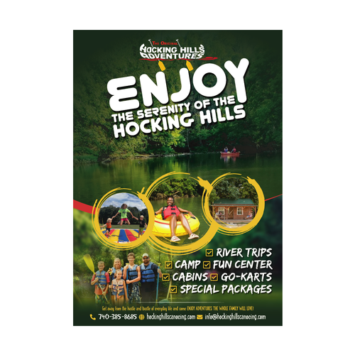 Designs | Hocking Hills Adventures | Poster contest