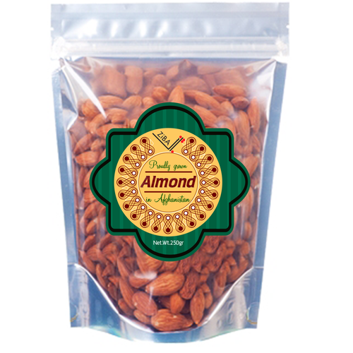 Packaging Label for Afghan Almonds from ZiBA Foods | Product label contest