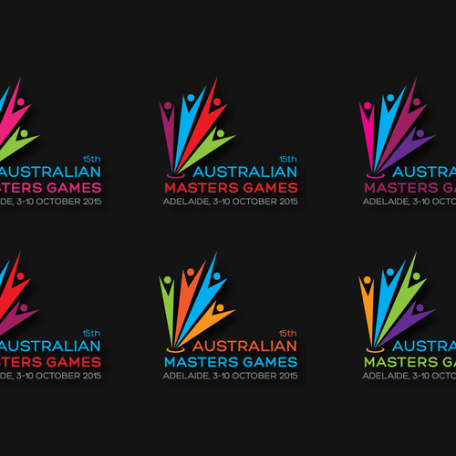 Event logo for the 15th Australian Masters Games, one of Australia's ...