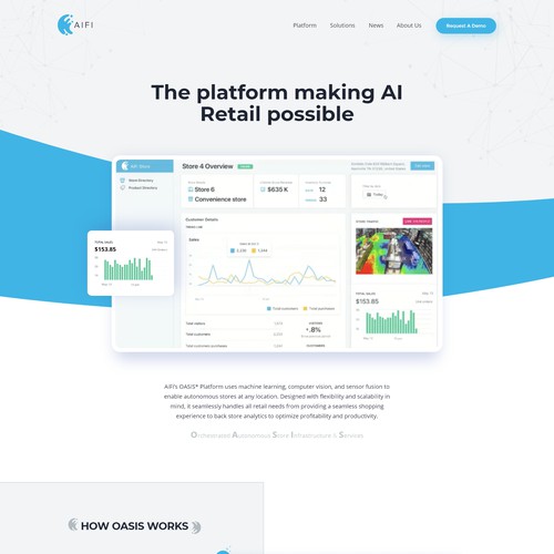 Designs | AiFi Website Redesign - Design/Layout Only (No Coding) | Web ...