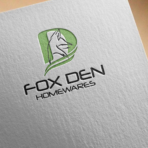 Create a stylized fox-themed logo for Fox Den Homewares | Logo design ...