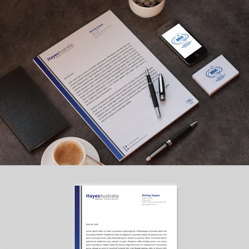 Create a letterhead to be used for official letters for a Migration ...