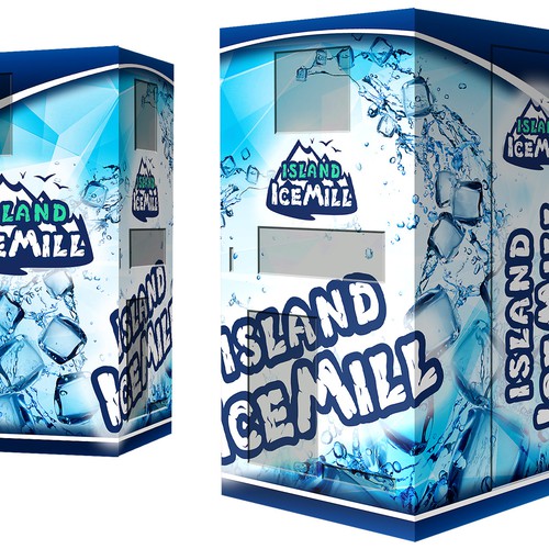 Create a vinyl wrap for a ice vending machine | Other design contest