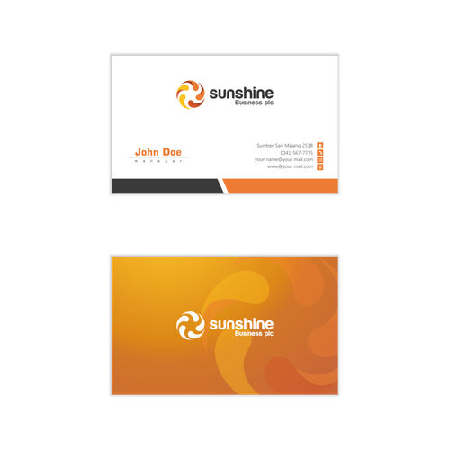 Sunshine | Business card contest