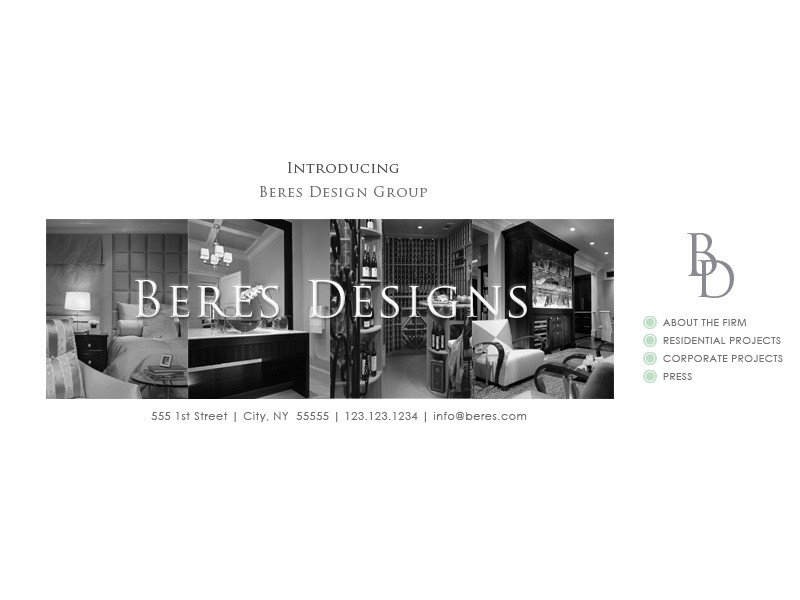 Beres Design Group Website | Web page design contest